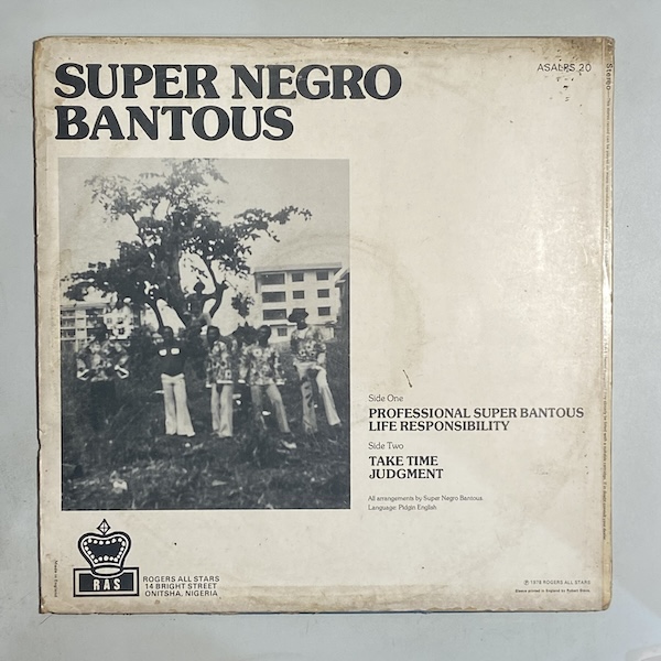 SUPER NEGRO BANTOUS same, LP for sale on SuperflyRecords.com